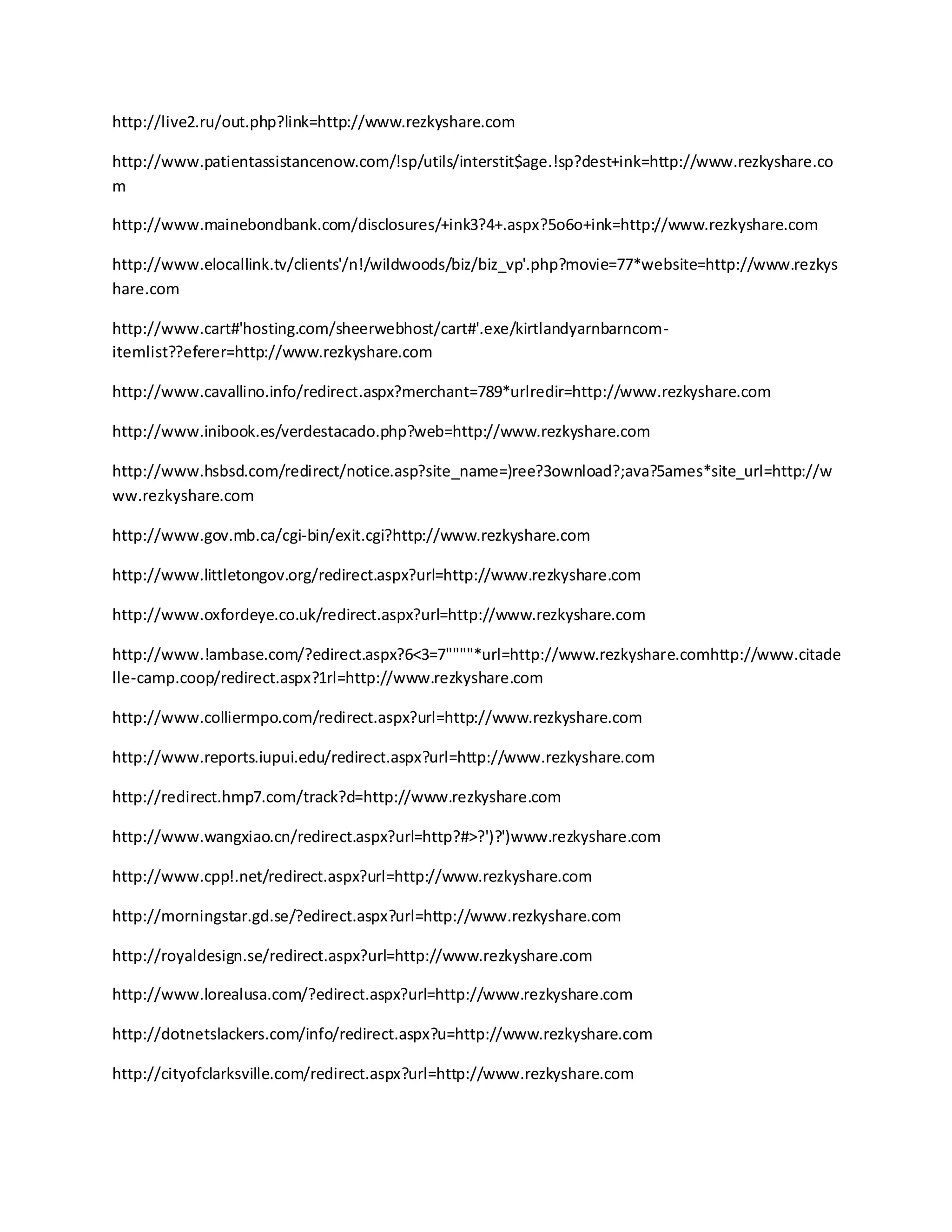 Get backlink from redirect #r | DOCX