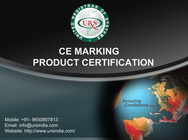 Get ce marking certificate in india | PPT | Free Download