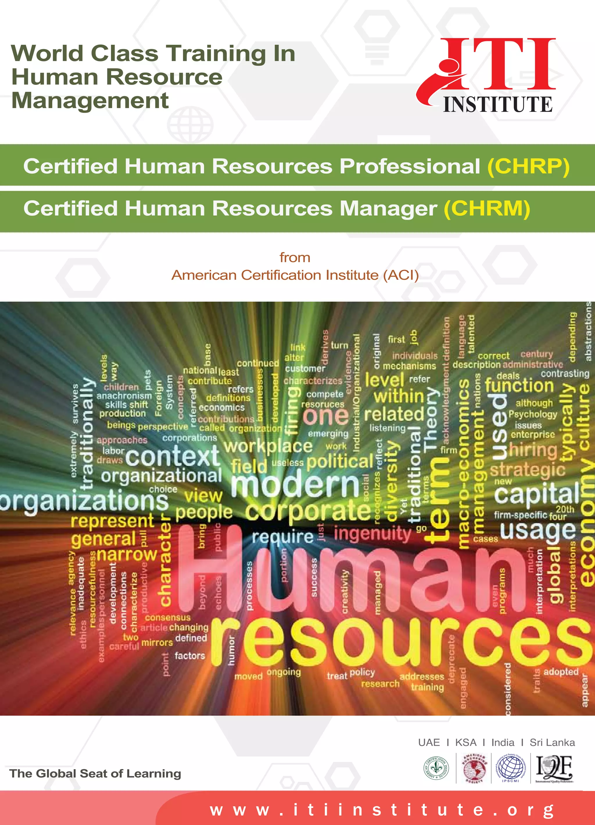Get certified in human resources chrp chrm dubai | PDF | Human ...