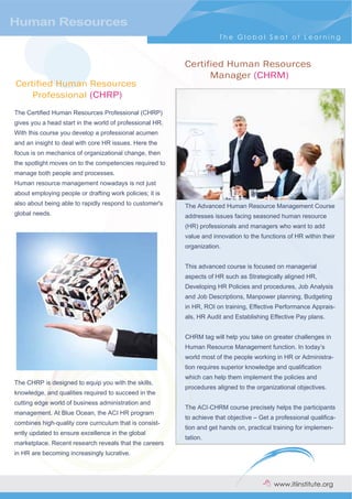 Get certified in human resources chrp chrm dubai | PDF | Human ...