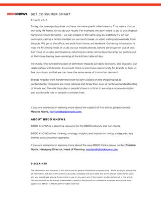Get Consumer Smart - Rituals 2019 | PDF