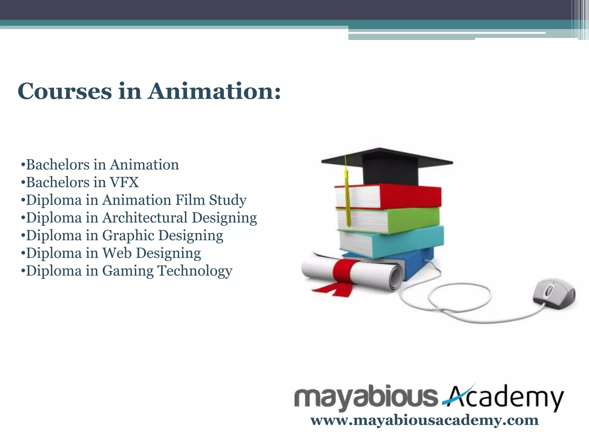 Get degree in animation | PPTX | Education