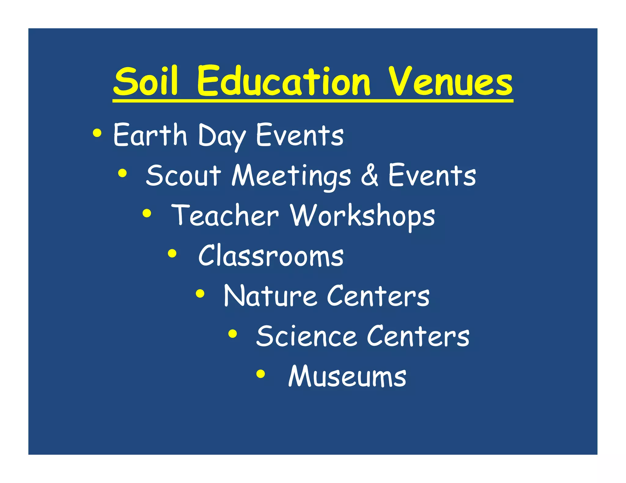 Get dirty! soil science education for kids | PDF | Primary Education ...
