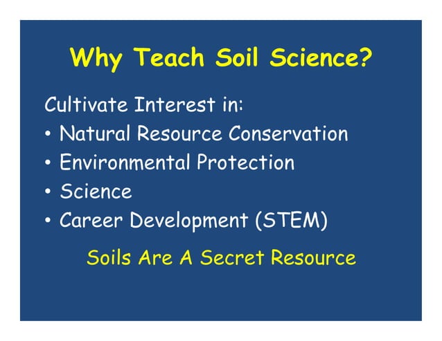 Get dirty! soil science education for kids | PDF | Primary Education ...