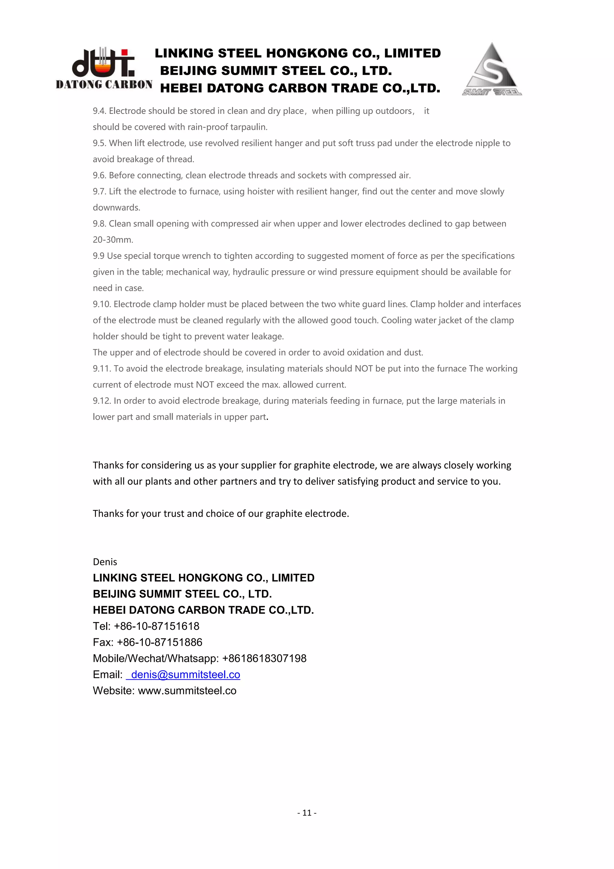 graphite electrode technical presentation | PDF