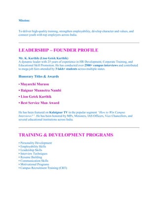 Getek the leading Training and Placement People in Tamilnadu for the ...