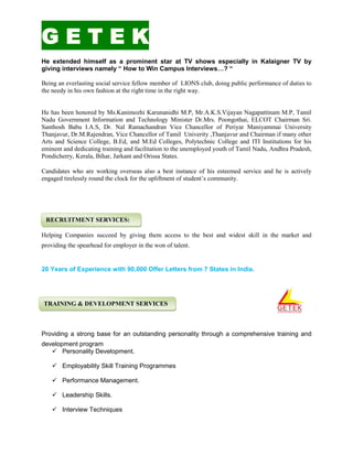 Getek profile 2021 july | PDF