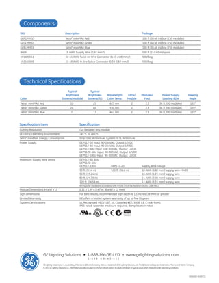Ge Tetra Mini Max Color Data Sheet | PDF