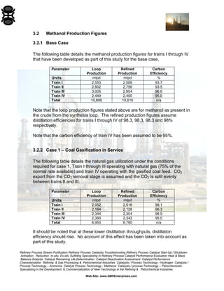 GE / Texaco Gasifier Feed to a Lurgi Methanol Plant and its Effect on ...