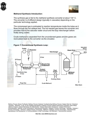 GE / Texaco Gasifier Feed to a Lurgi Methanol Plant and its Effect on ...