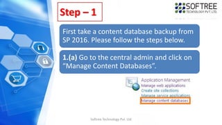 Migrate SharePoint 2016 To SharePoint 2019 Environment Using Content Database Migration | PPT