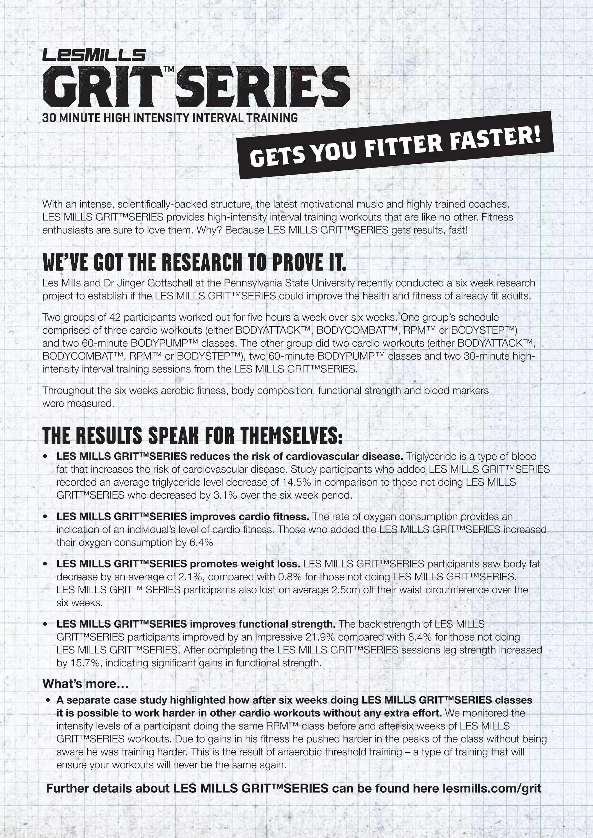 Les Mills GRIT - Getting Started Brochure | PDF