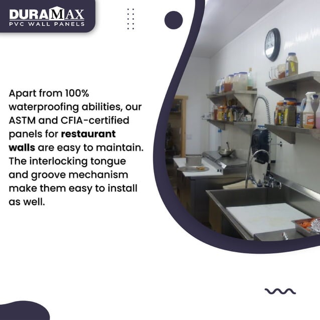 Get Freedom from Contaminants Inside Restaurant Kitchen; use PVC Panels ...