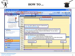 Microsoft Outlook Calendar Self Study Guide | PPS