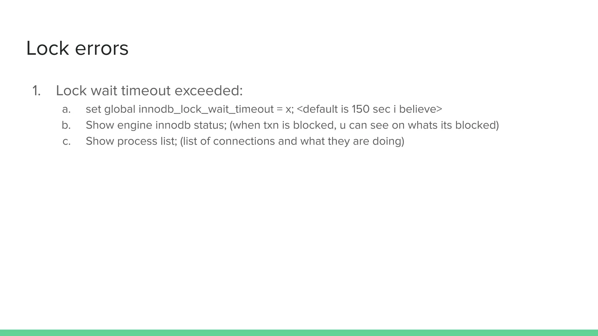 A talk on mysql & aurora | PPT