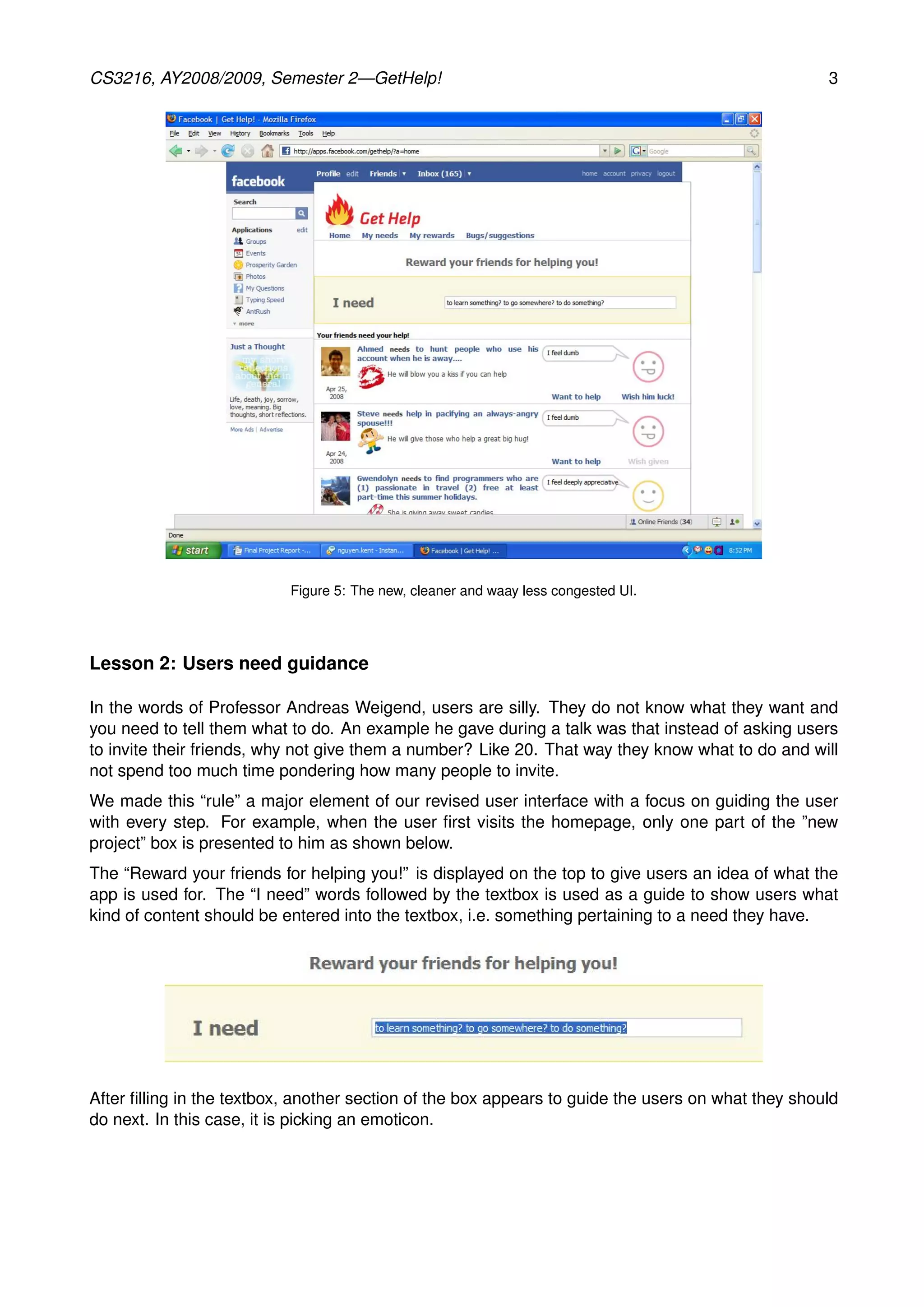 GetHelp UI Interface and Interaction Design Case Study | PDF