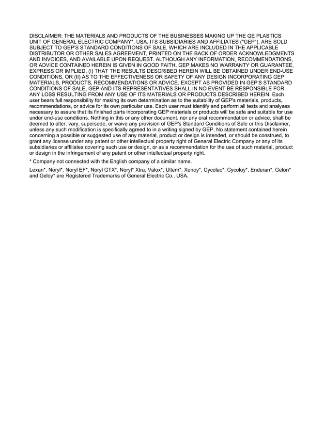 Ge thermo plastic design guide_[1] | PDF