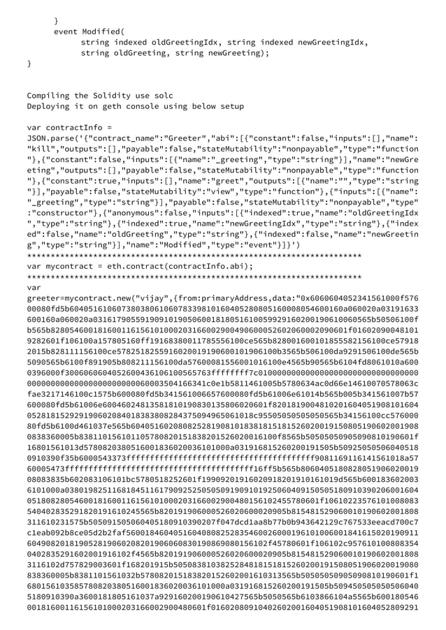 Geth important commands | PDF