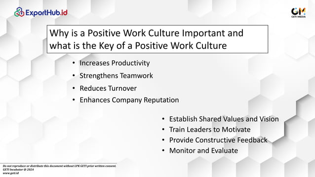 Creating a Positive and Productive Work Culture | PDF | Human Resources ...