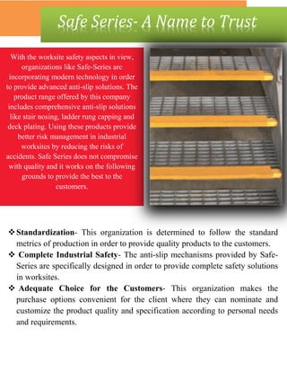 Get industrial anti slip systems from safe-series | PDF