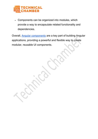 Get Information about Angular Component- Technical Chamber.pdf