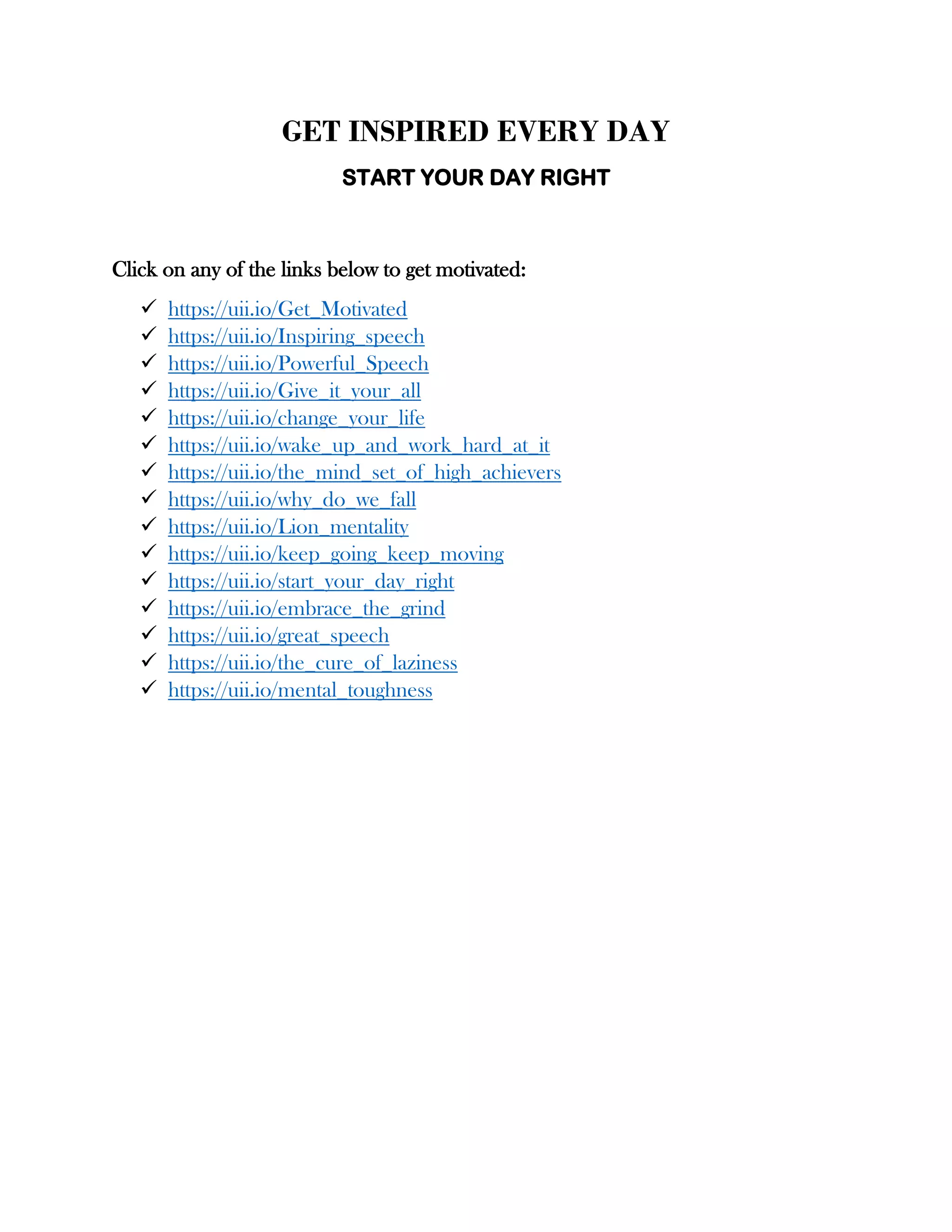 Get inspired every day | PDF