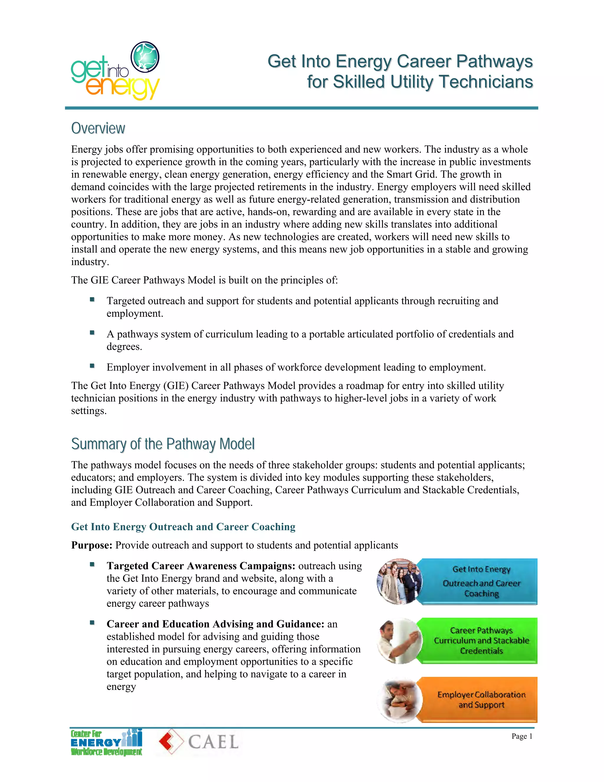 Get Into Energy Career Pathways for Skilled Utility Technicians | PDF