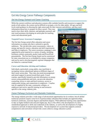 Get Into Energy Career Pathways for Skilled Utility Technicians | PDF
