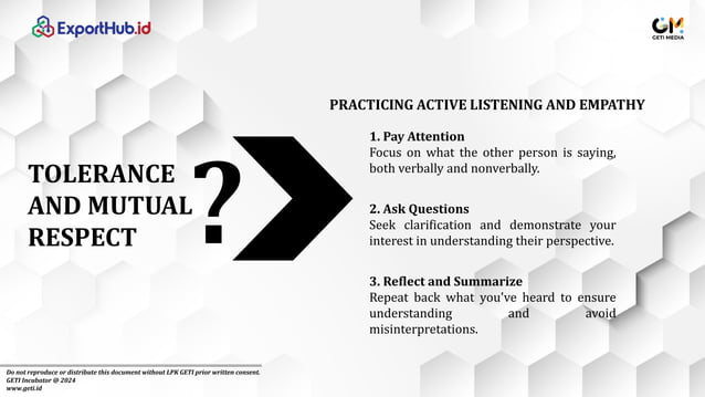 Fostering Tolerance and Mutual Respect in Workplaces | PPT
