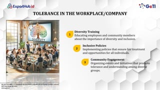 Fostering Tolerance and Mutual Respect in Workplaces | PPT