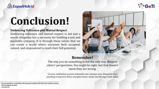 Fostering Tolerance and Mutual Respect in Workplaces | PPT