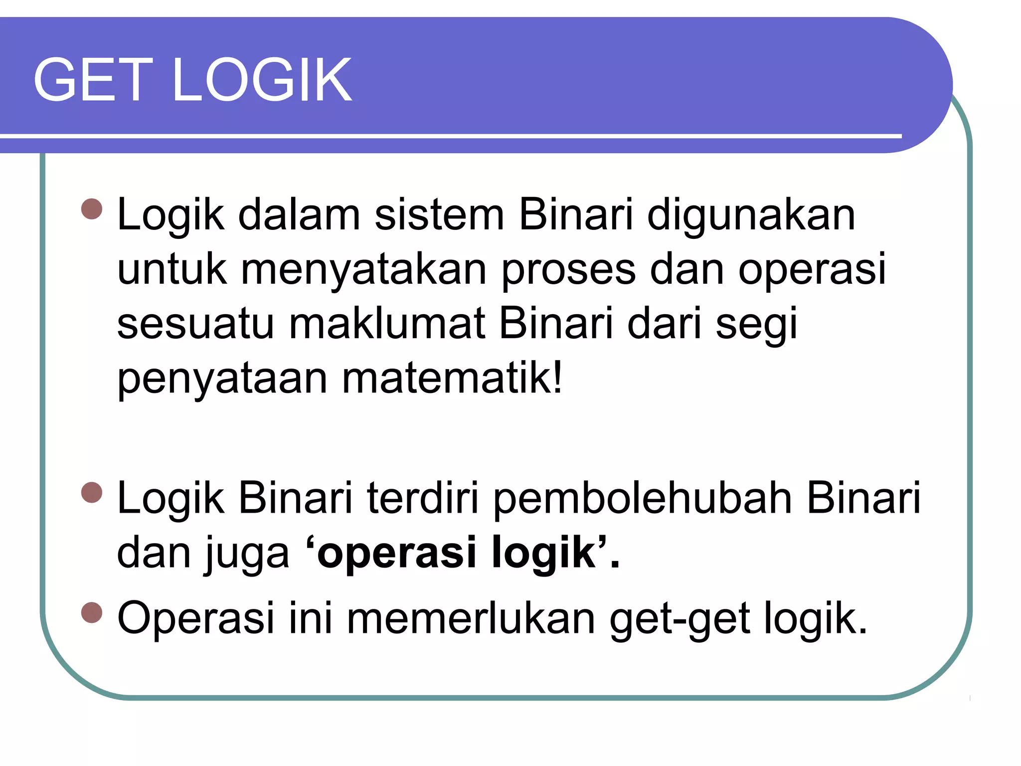 Get logik | PPT