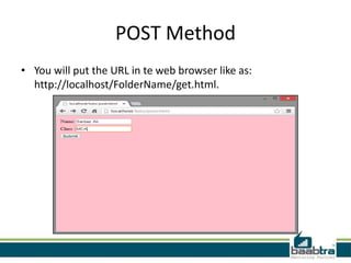 Get method and post method | PPTX