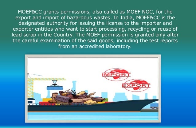 Get MOEF permission for import of lead scrap.pptx