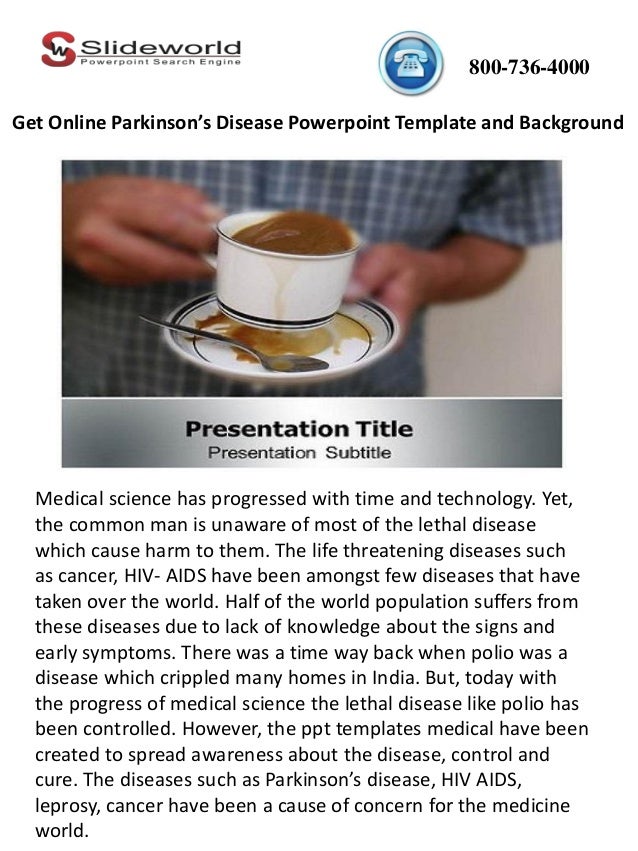 Et Online Parkinsons Disease Powerpoint Template And Background