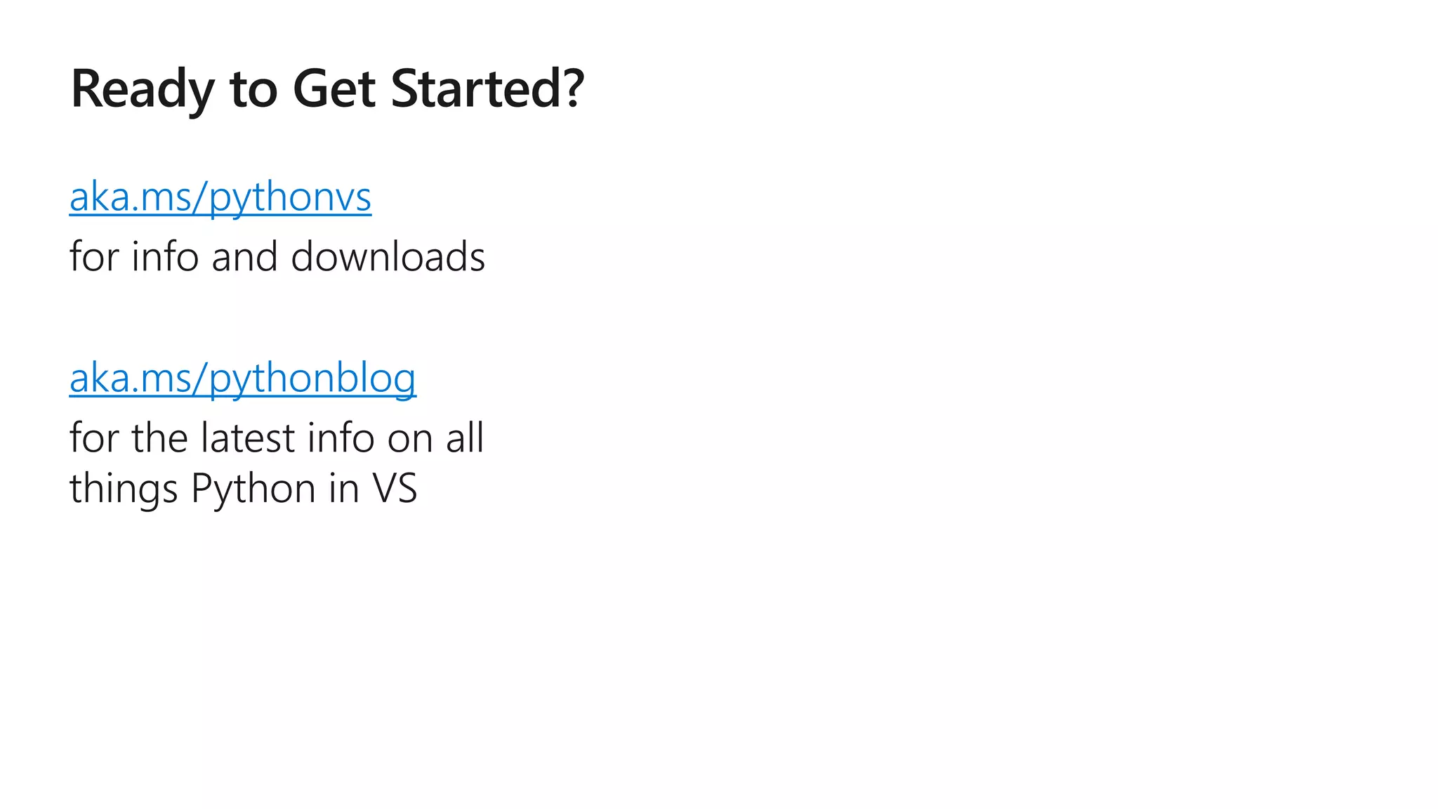 Get productive with python Visual Studio 2019 | PPT