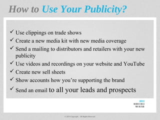 Publicity Introduction Campaign | PPT | Media Industry | Industries