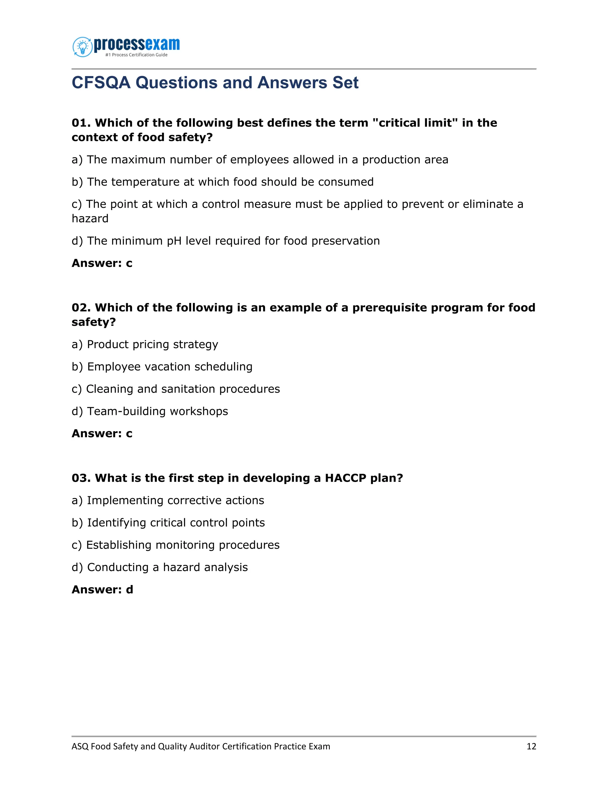 Get Quality Preparation with ASQ Certified Food Safety and Quality ...