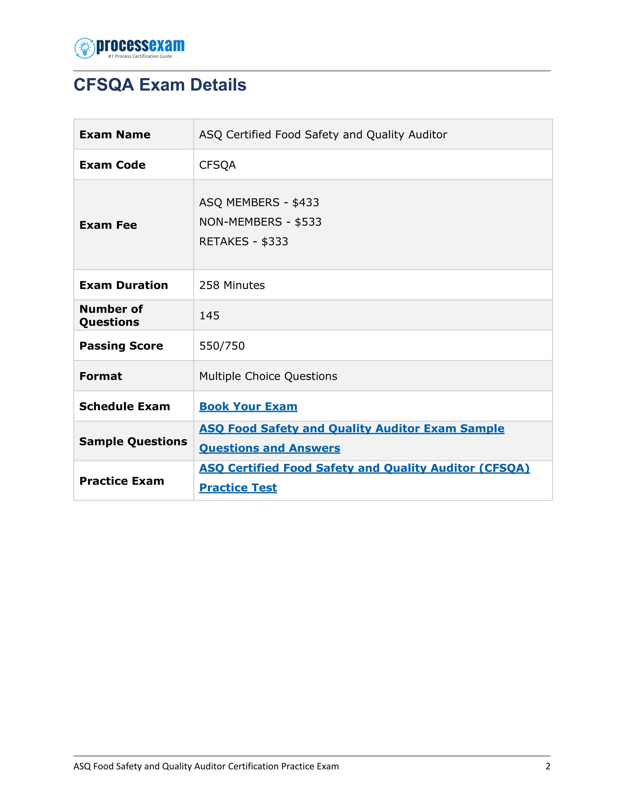 Get Quality Preparation with ASQ Certified Food Safety and Quality ...