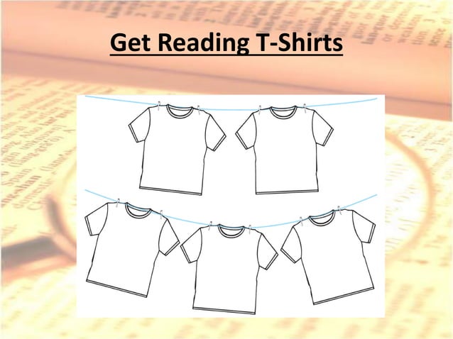 Get reading t shirts activity | PDF