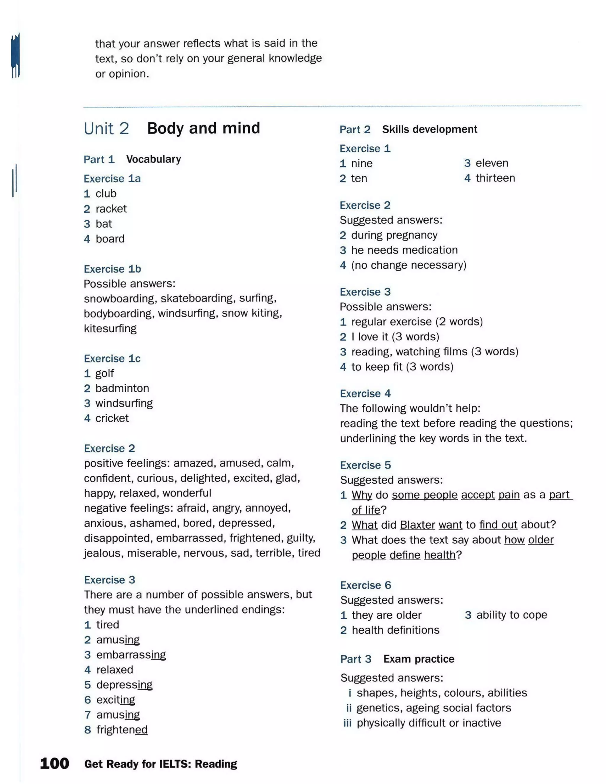Get ready for ielts reading pre intermediate a2+ answer | PDF