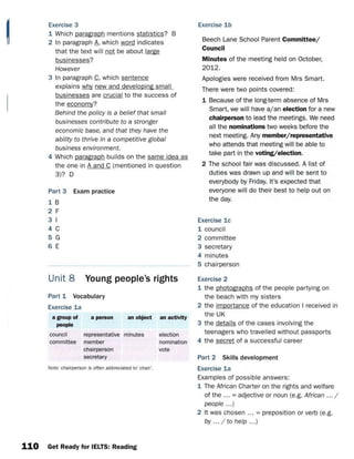 Get ready for ielts reading pre intermediate a2+ answer | PDF
