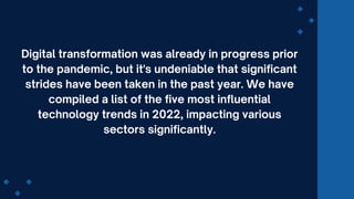 5 Major Technology Trends Of 2023 | PDF