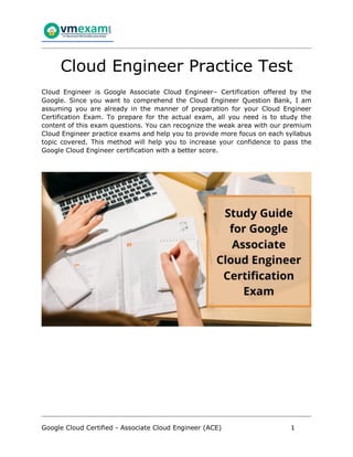 Get Ready to Become Google Associate Cloud Engineer | PDF
