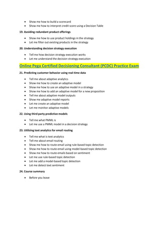 Get Ready to Become Pega Certified Decisioning Consultant | PDF