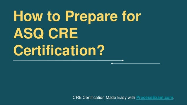 Get ready to crack asq certified reliability engineer (cre) certifica…