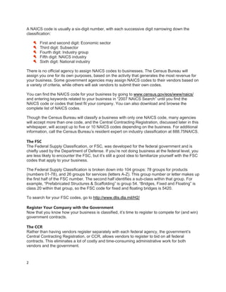 Get Ready To Sell To The Government | PDF