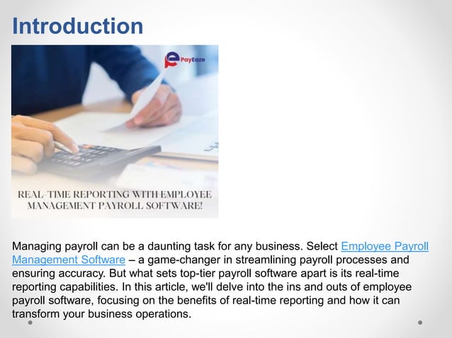 Boost Payroll Accuracy with Real-Time Employee Management Software! | PPTX