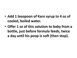 Get rid of baby constipation | PPTX