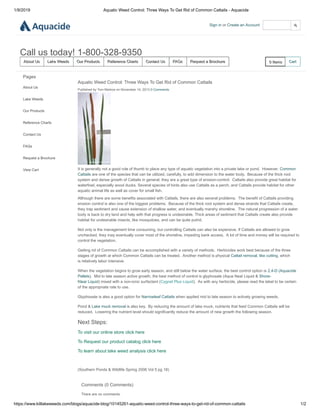 Get Rid of Common Cattails in 3 Easy Ways | PDF | Gardening | Home & Garden